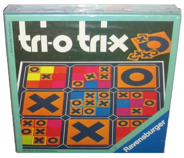 TRI-O TRI-X RAVENSBURGER Vintage (1976) Strategy Puzzle Strategy Game £ ...