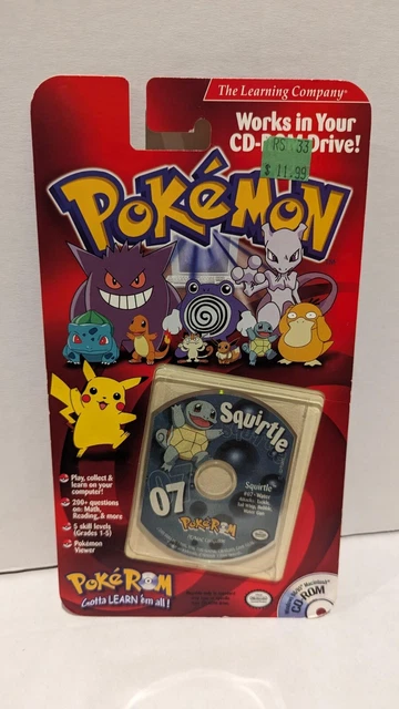 POKÉMON POKÉROM GAME Squirtle #07 CD-ROM (PC, Mac) - UNOPENED EUR 18,37 ...