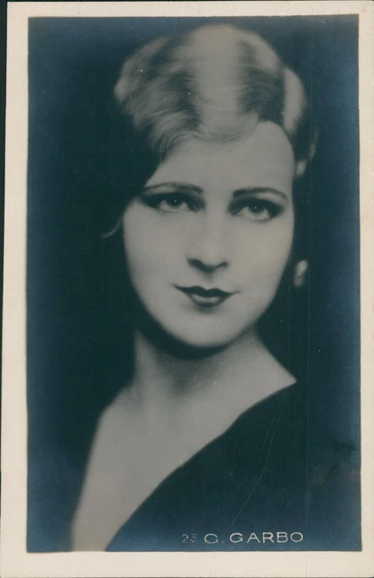 ACTRESS GRETA GARBO, circa 1930, Vintage silver print on postcards ...