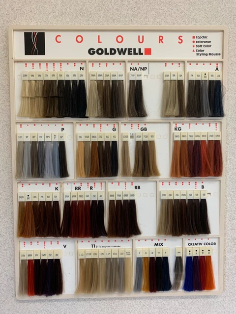 Goldwell Wall Chart Hair Color Chart Salon Hair Color Chart Hair | My ...