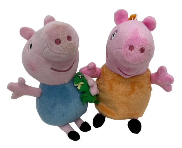 PEPPA PIG PLUSH Teddys Soft Toy Bundle George and Mummy Pig TY - C40 ...