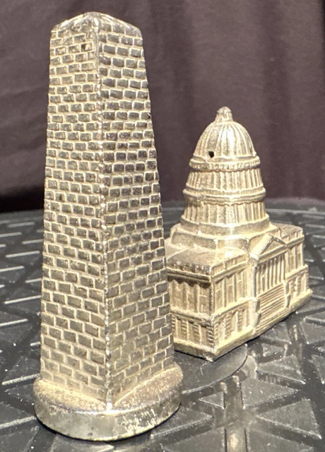 VINTAGE WASHINGTON MONUMENT Capital Building Salt and Pepper Shaker ...