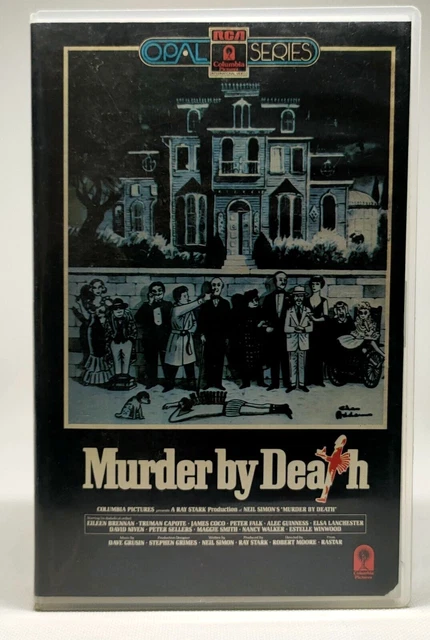 MURDER BY DEATH VHS PAL Extremely Rare EX-RENTAL Big Box OPAL SERIES ...