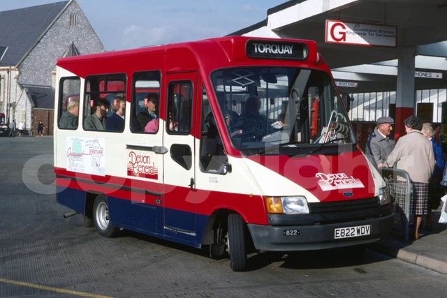 BUS PHOTO - Devon General Bayline 822 E822WDV Ford Transit Mellor ...