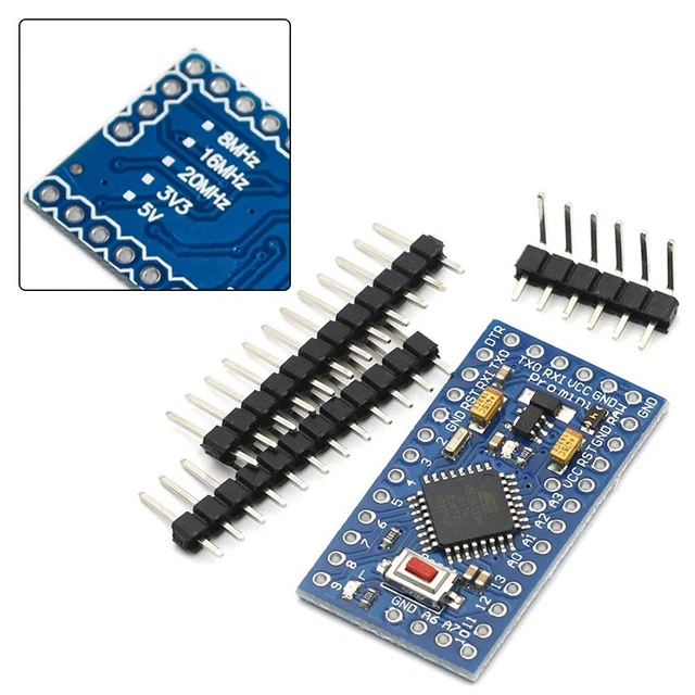 Compact Pro Mini Atmega328p Microcontroller Module With Ttl Serial Port