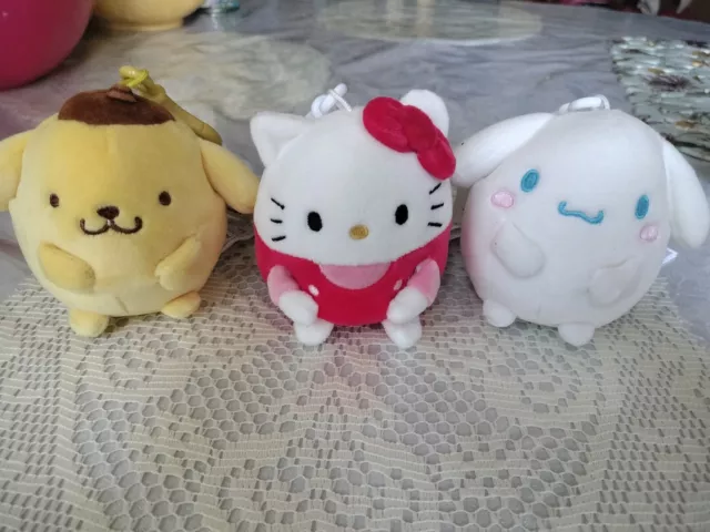Sanrio X Miniso Hello Kitty Kuromi Cinnamoroll My Melody Plush Keychain