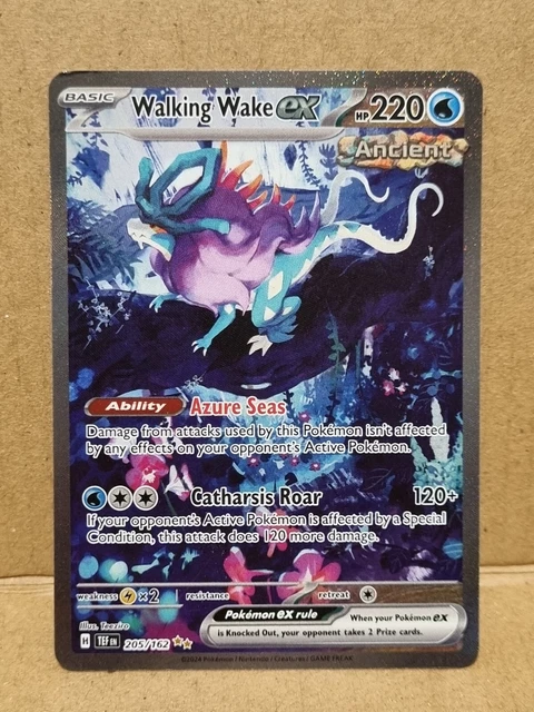 🚫READ ON🚫POKEMON TCG Temporal Forces Walking Wake EX SIR Holo Card 205/ ...