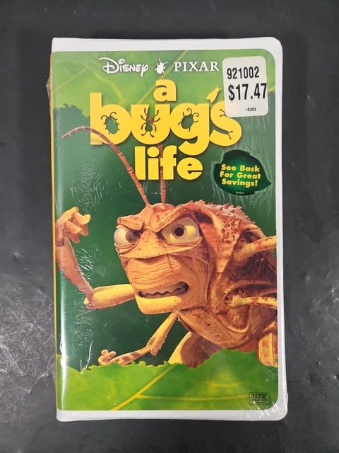A BUGS LIFE VHS Tape Disney Pixar New Sealed Rare Hopper Clamshell £12. ...