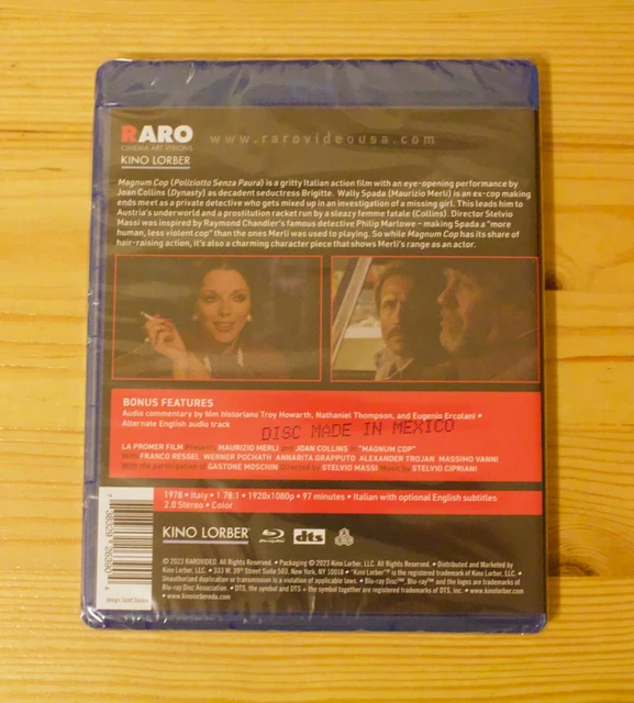 MAGNUM COP BLU-RAY Raro Video Maurizio Merli Joan Collins Brand New $21 ...