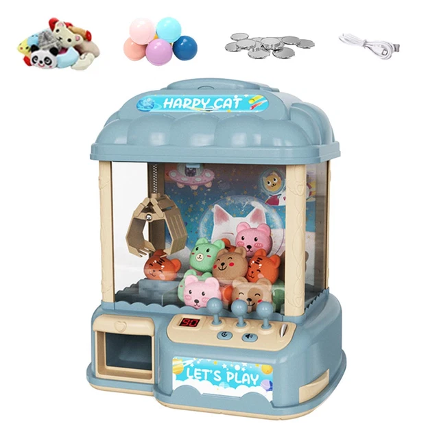 CLAW MACHINE WITH 20 Capsule Mini Vending Machine for Adults Boys Girls ...