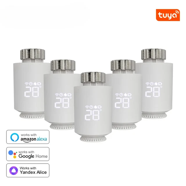 NEW THERMOSTAT RADIATOR Actuator Smart Thermostatic Valve Temperature ...