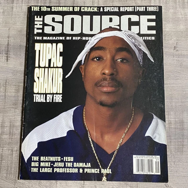 2PAC TUPAC SHAKUR THE SOURCE Magazine SEPTEMBER 1994 - No. 60 £108.70 ...