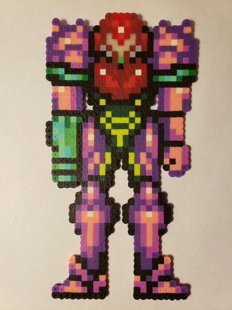 Samus Aran Super Metroid Snes Perler Bead Pixel Art Figure Nintendo Glows Eur 1822 Picclick Fr