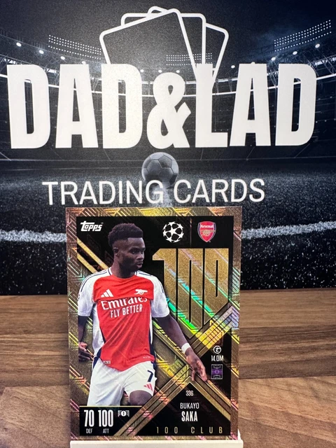 MATCH ATTAX EXTRA 24/25 - Bukayo Saka 100 Club #336 - Arsenal! £3.00 ...