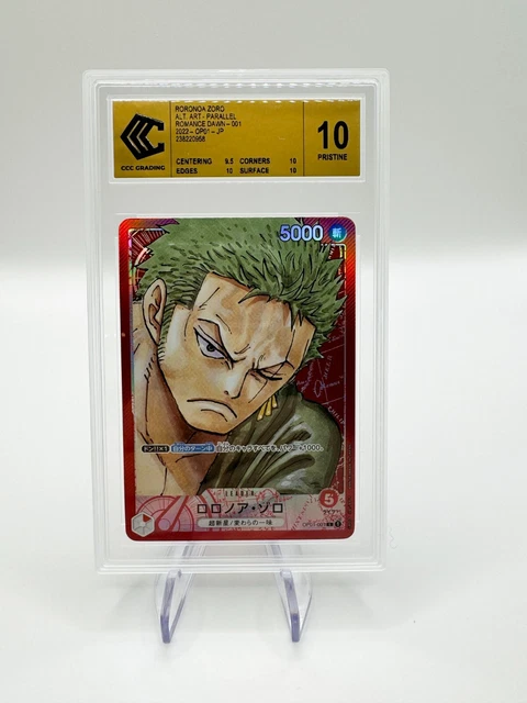 ONE PIECE ROMANCE Dawn Roronoa Zoro - OP01-001 - CCC 10 PRISTINE GOLD ...