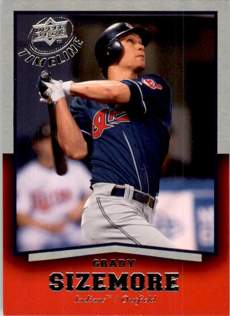 2008 UPPER DECK Timeline Grady Sizemore Cleveland Indians #37 MLB ...