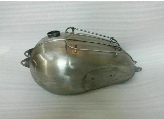 TRIUMPH TROPHY TR6 PRE-UNIT 1950s GAS PETROL TANK WITH PARCEL GRID ...