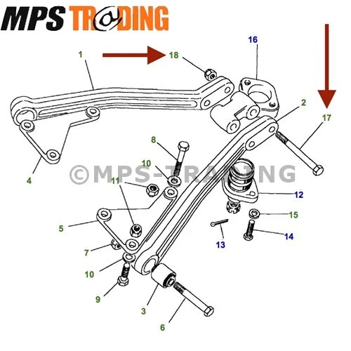 LAND ROVER DEFENDER Discovery 1 A-Frame Joint Bracket Mounting Bolts ...