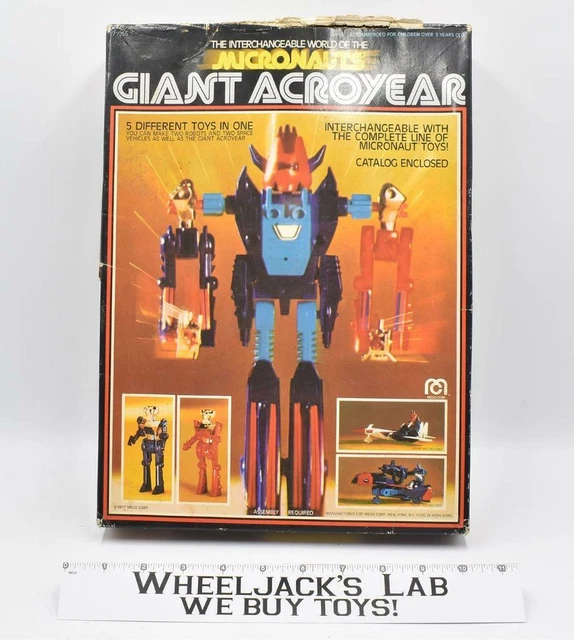 GIANT ACROYEAR COMPLETE W/Box 1977 Mego Micronauts Vintage Action ...