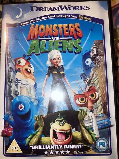 MONSTERS VS ALIENS DVD, Dreamworks studios family animation, 2009 PG ...