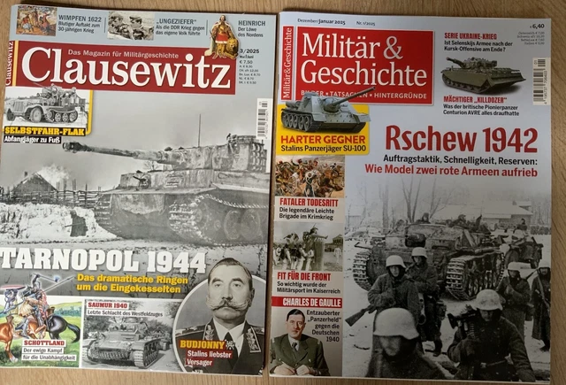 MILITÄRISCHE ZEITSCHRIFTEN CLAUSEWITZ und Militärgeschichte aus 2025 EUR 2,60 - PicClick DE