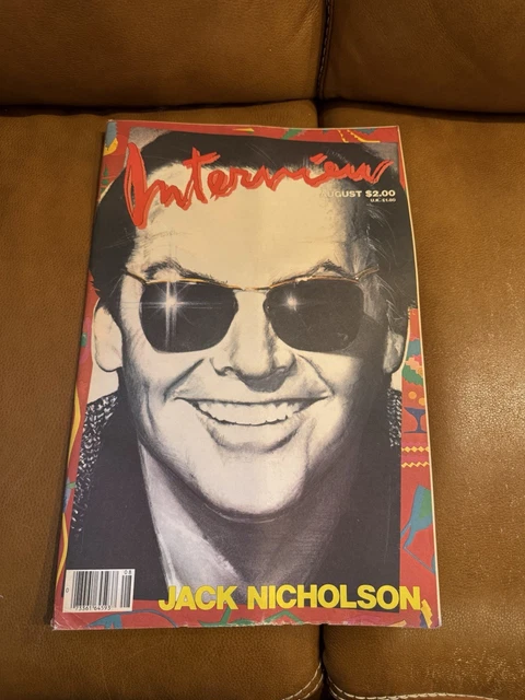 ANDY WARHOL INTERVIEW Magazine Jack Nicholson, August 1984 £48.16 ...