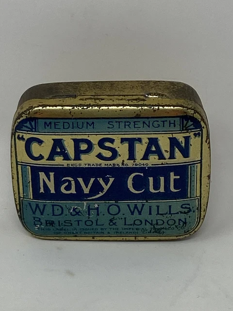VINTAGE CAPSTAN NAVY Cut Medium Strength Tobacco TIN £11.94 - PicClick UK