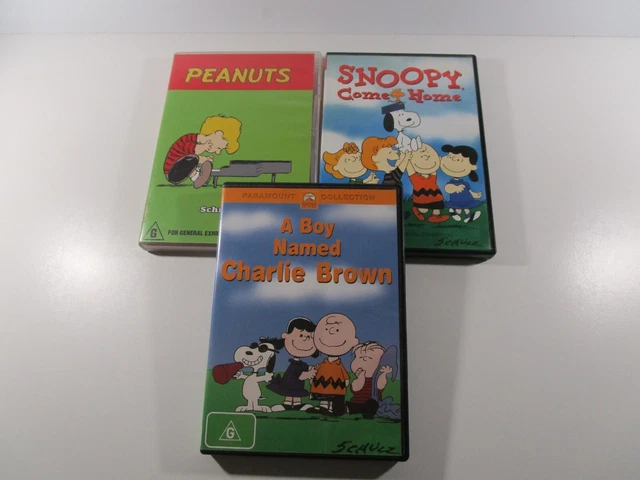 SNOOPY DVD BUNDLE x 3 Peanuts Schroeder Snoopy Come Home Boy Named ...