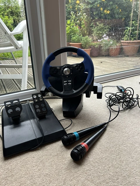 PS2 LOGITECH DRIVING Force EX Force Feedback Wheel/Gran Turismo ...