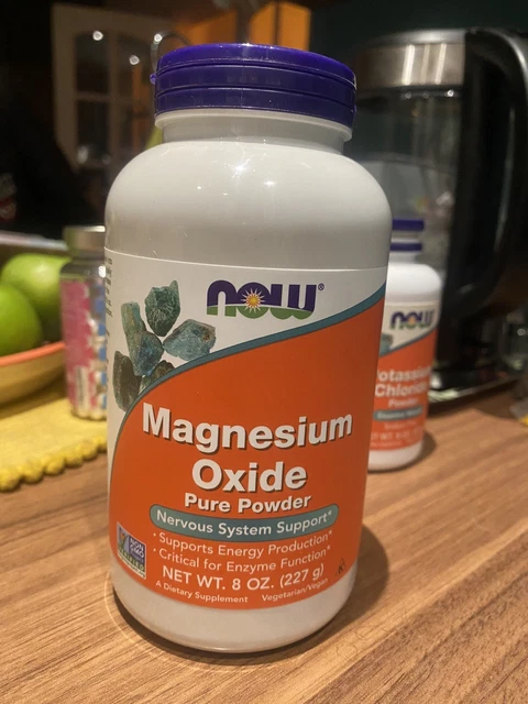 NOW MAGNESIUM OXIDE Powder - Brand New & Sealed - 227g £12.94 - PicClick UK