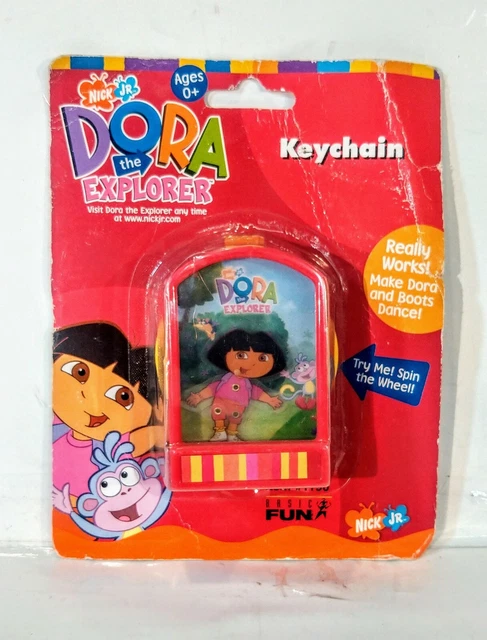 VINTAGE RARO NICK Jr Dora the Explorer DORA Zaino Portachiavi Clip ...