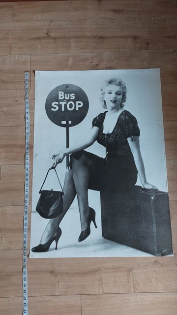 VINTAGE MARILYN MONROE Poster, 1980's. Bust stop. Large £15.00 ...