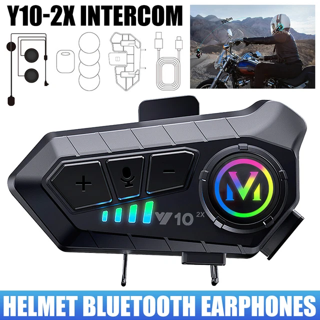 MOTORCYCLE INTERCOM HELMET Headset Bluetooth microphone for Y10 2X $33. ...