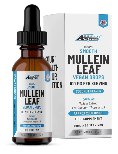 MULLEIN LEAF EXTRACT For lungs 60ml 2 months supply high strength FAST ...