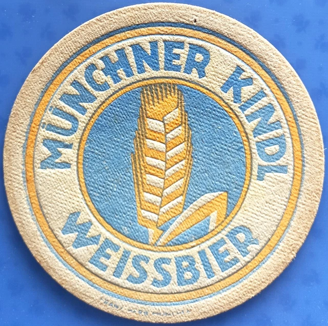 ALTER BIERDECKEL MÜNCHNER Kindl Weissbier um 1940-50 mit Impressum EUR ...