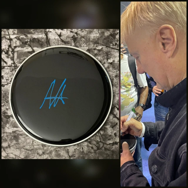 GFA DAVID LEE Roth's Batteur Gregg Bissonette Signé 10 " Peau G11 COA ...