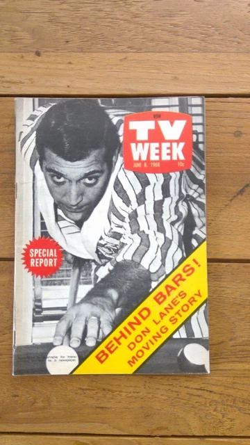 VINTAGE TV WEEK Magazine 1968 NSW June 8 Don Lane $15.00 - PicClick AU