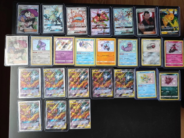 LOT DE 25 cartes Pokémon Destinées Occultes Ultra Rare GX Full Art ...