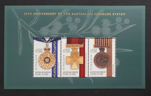 BLOCK AUSTRALIEN 2025 50th Anniversary of Australian Honours System ...