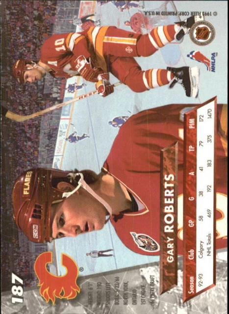 1993-94 ULTRA CALGARY Flames Hockey Card #187 Gary Roberts EUR 1,88 ...