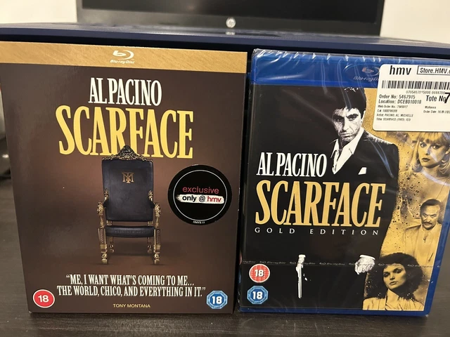 SCARFACE GOLD EDITION Blu Ray Iconic Moments HMV Exclusive NEW & SEALED EUR 28,95 - PicClick IT