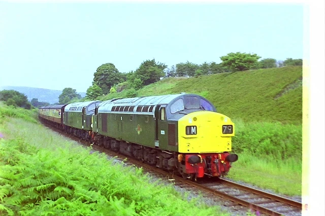 35MM RAILWAY COLOUR Negative Class 40's D335 and D200 at Burrs ELR £1. ...