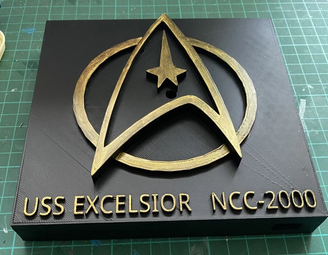 STAR TREK MODEL Kit Base Custom 3D Printed with power input and switch ...