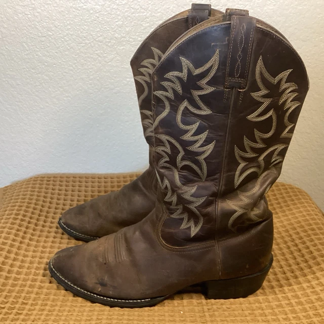 ARIAT HERITAGE WESTERN Boots Mens Sz 13 D 10002204 Distressed Brown £63 ...