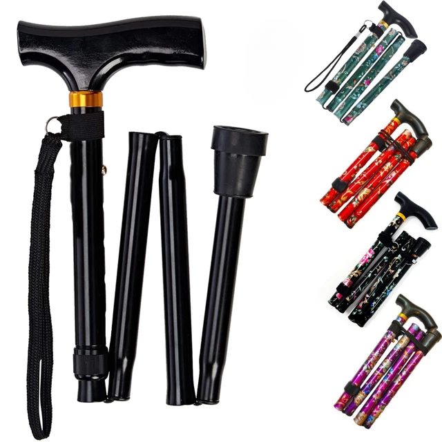 WALKING STICK EASY Fold Adjustable Cane Lightweight Mobility ...