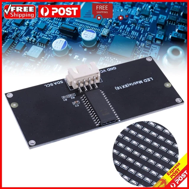 8X16 MATRIX LED Light Display Module 3.3-5V LED Control Module with ...