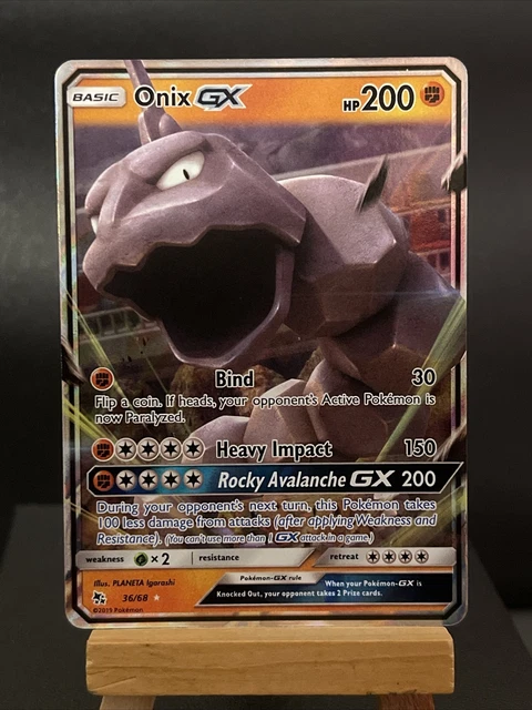 POKEMON CARD ONIX GX 36/68 Hidden Fates Half Art Near Mint EUR 3,93 ...