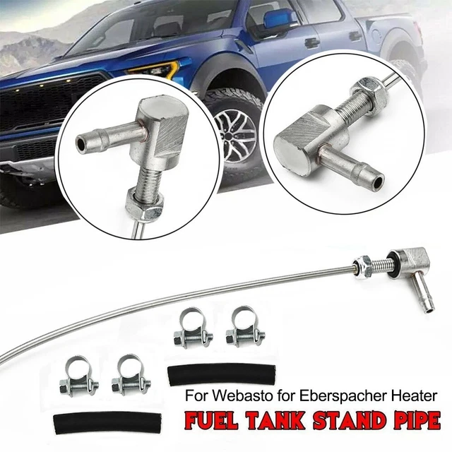 DIESEL HEATER STANDPIPE Clamp Included Fuel Hose Connection Fuel System ...