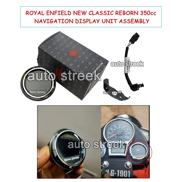 ROYAL ENFIELD CLASSIC Reborn 350 Navigation Display Unit with Bracket ...