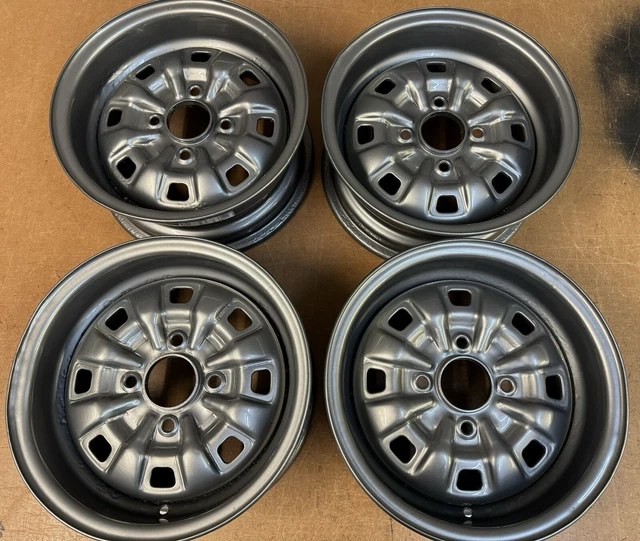 13” FORD ESCORT MEXICO STEEL WHEELS 4x108 Mk1 Mk2 Sierra Anglia Cortina ...